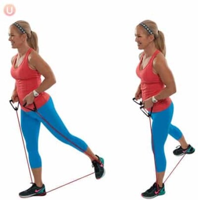 How To Do Resistance Band Alternating Glute Squeeze